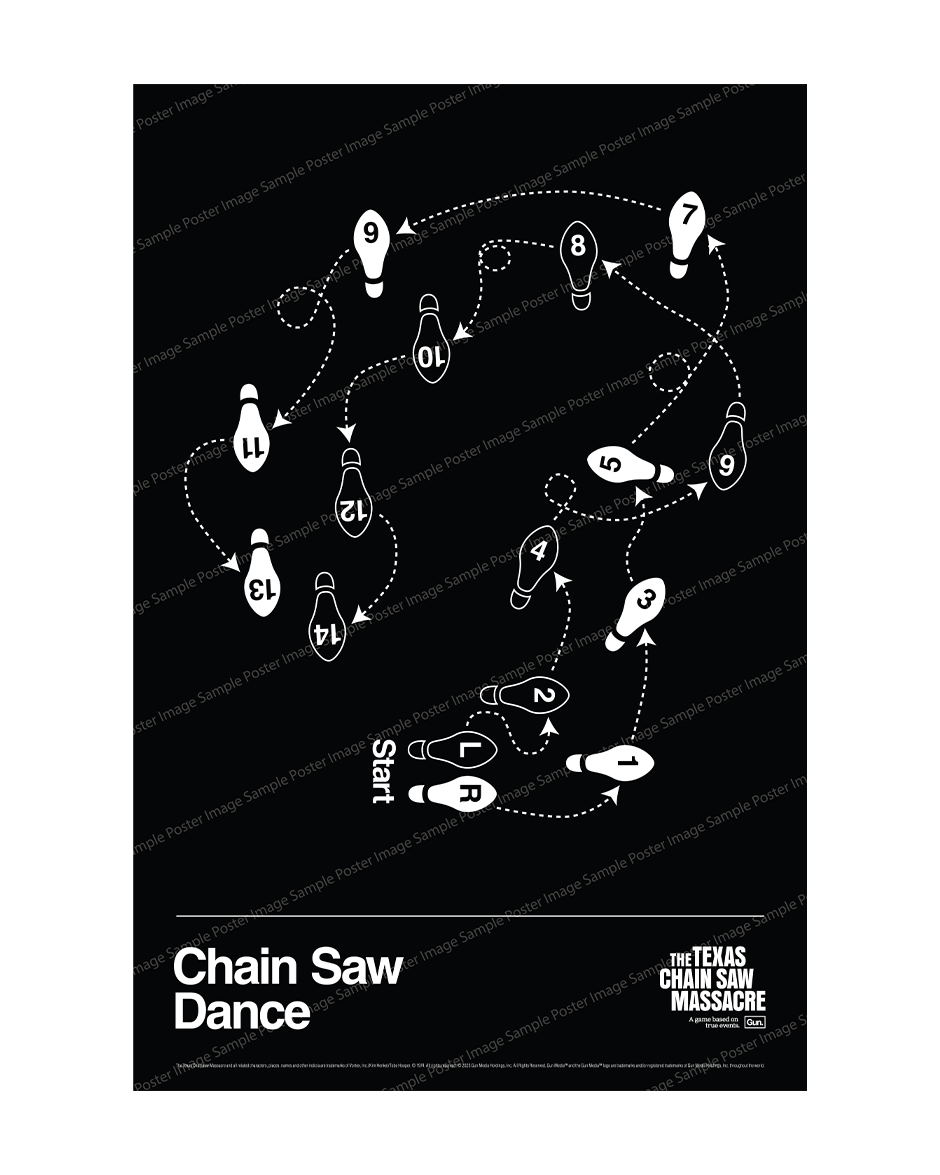 Chainsaw Dance 24 X 36 Poster Gun Interactive TXChainSawGame Chainsaw Dance 24 X 36 Poster Gun Interactive TXChainSawGame